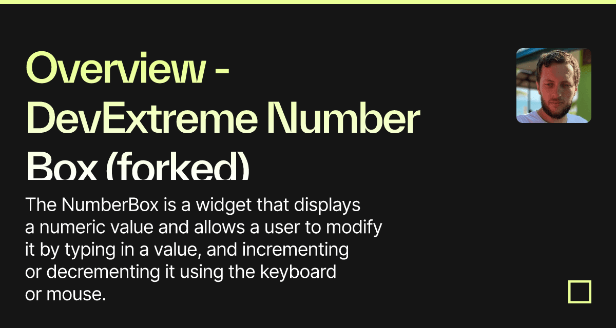 Overview - DevExtreme Number Box (forked) - Codesandbox