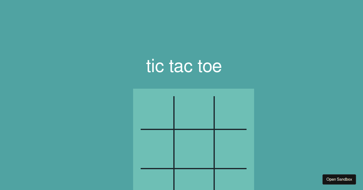 tic-tac-toe - Codesandbox