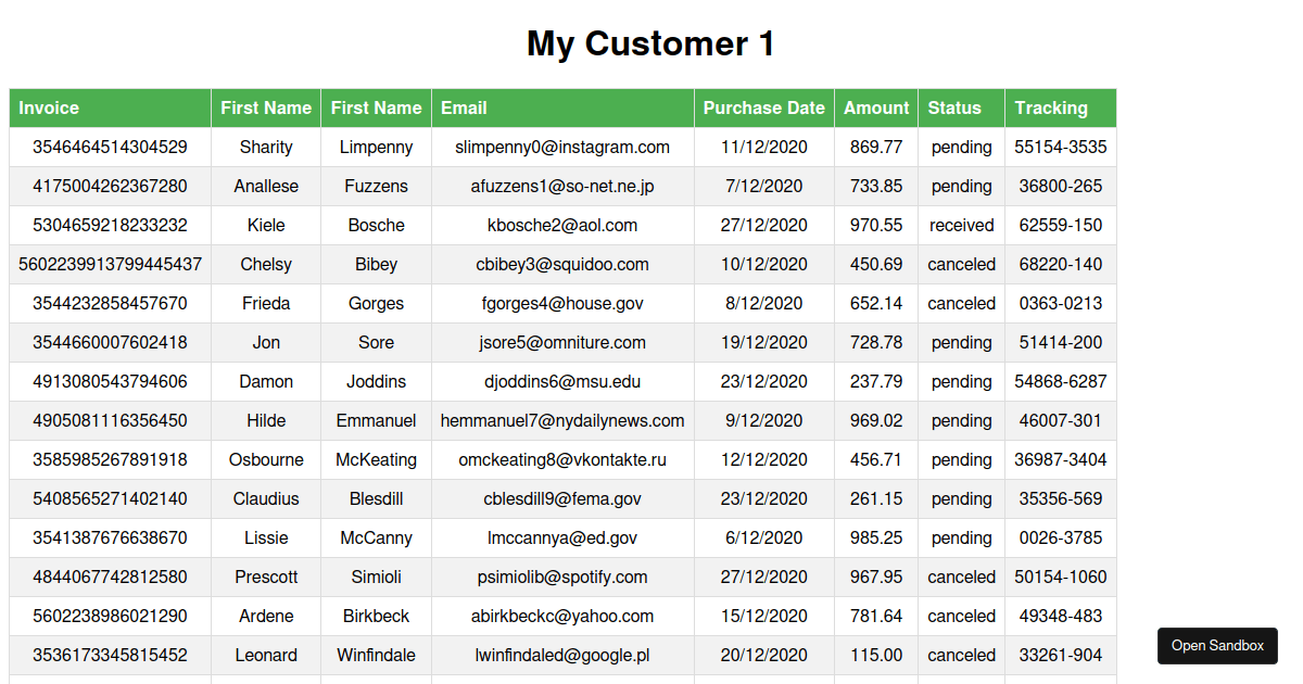 pagination-draft - Codesandbox