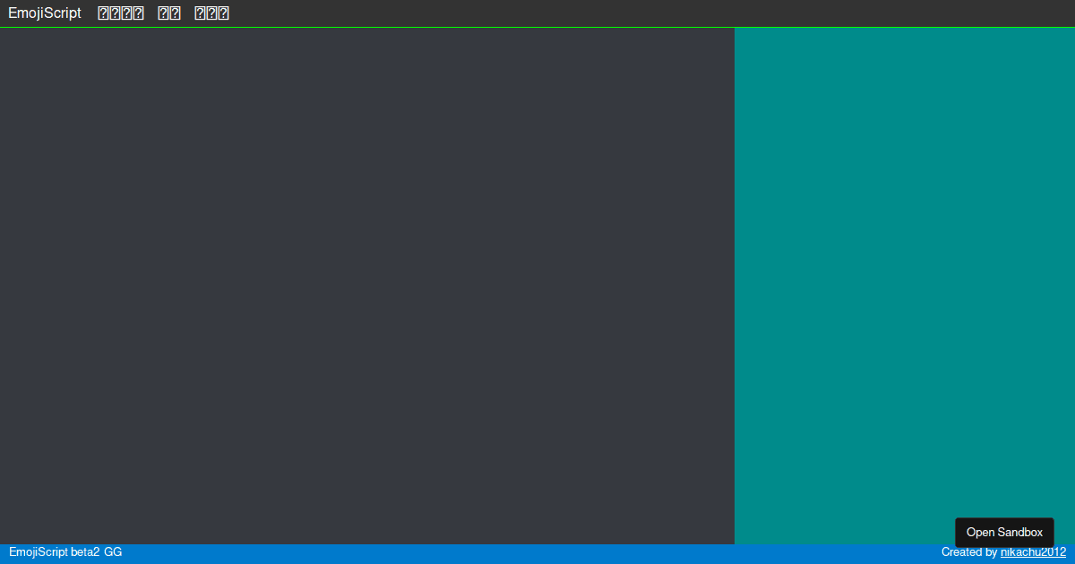 emojiscript-ide - Codesandbox