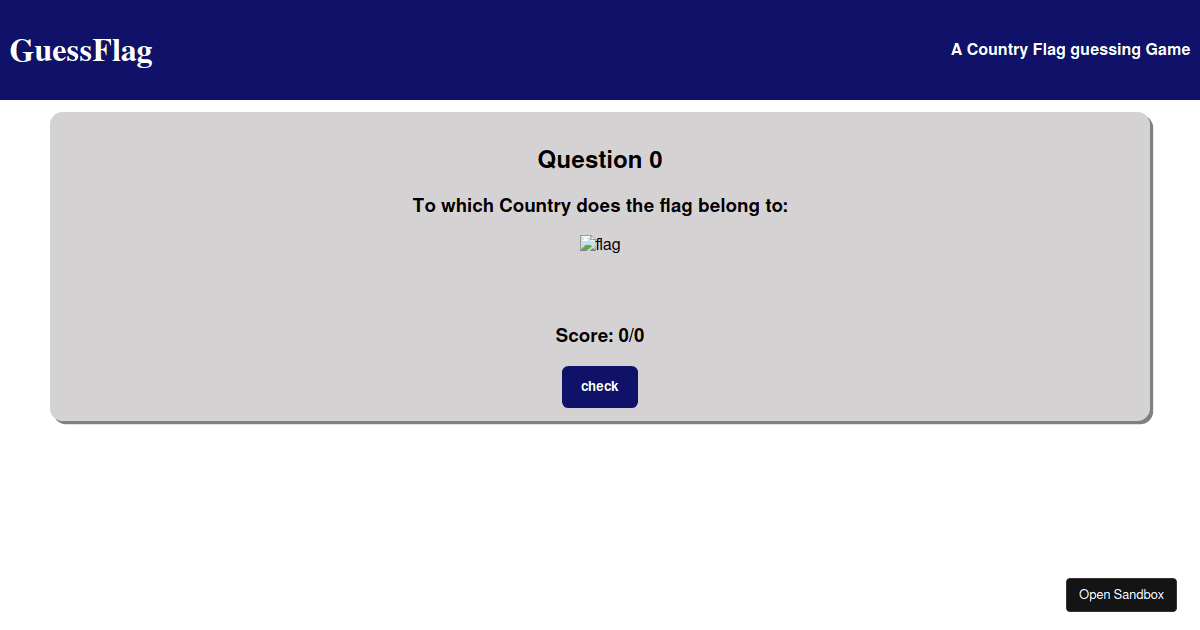 flag-game - Codesandbox
