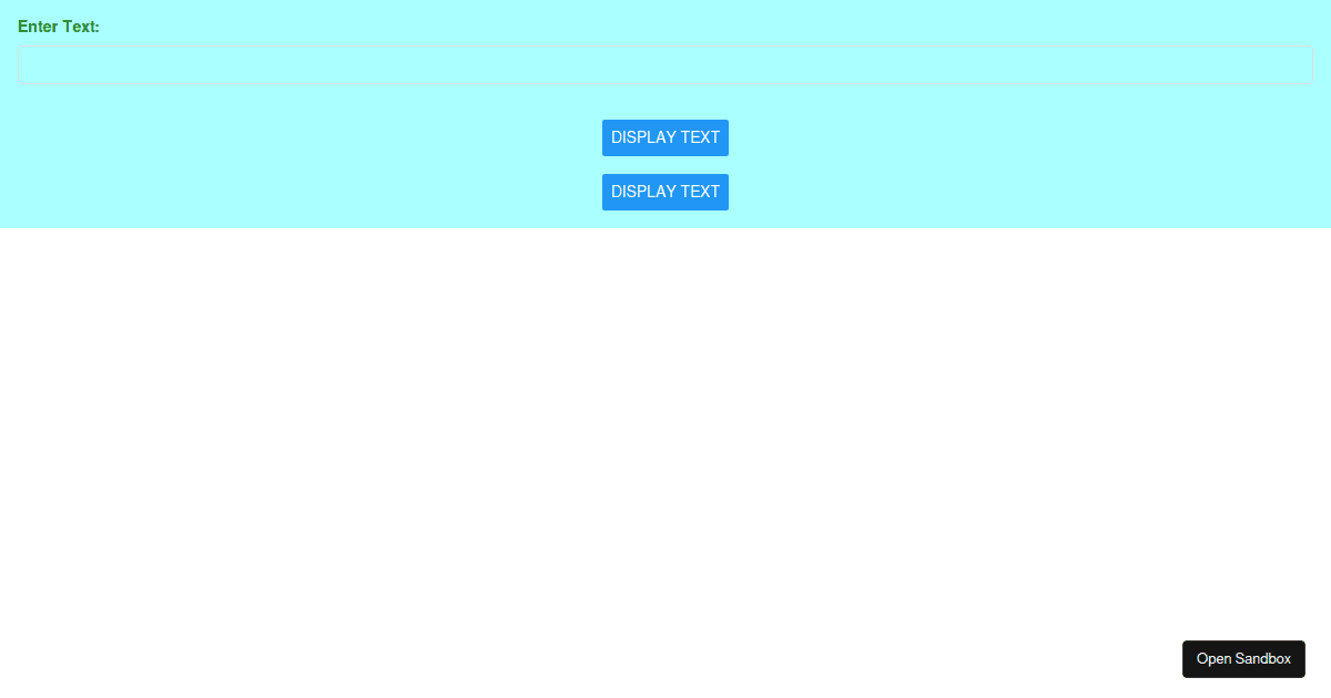 Components Codesandbox 
