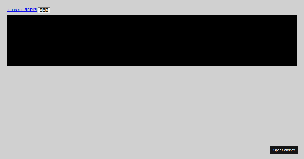 【BLUR】focus类- 有event - Codesandbox