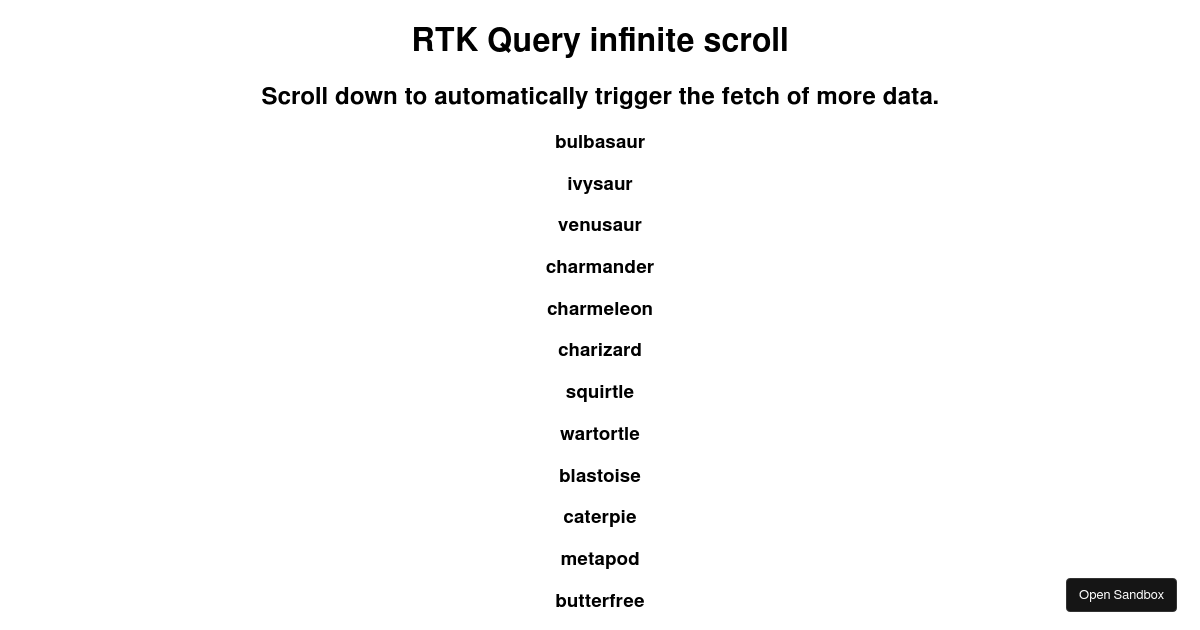 react-rtk-query-inifinite-scroll - Codesandbox react-rtk-query-inifinite-scroll - Codesandbox
