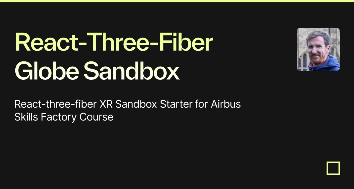 React-Three-Fiber Globe Sandbox - Codesandbox