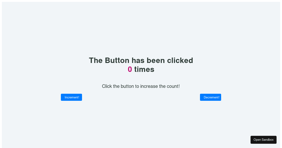 counter - Codesandbox