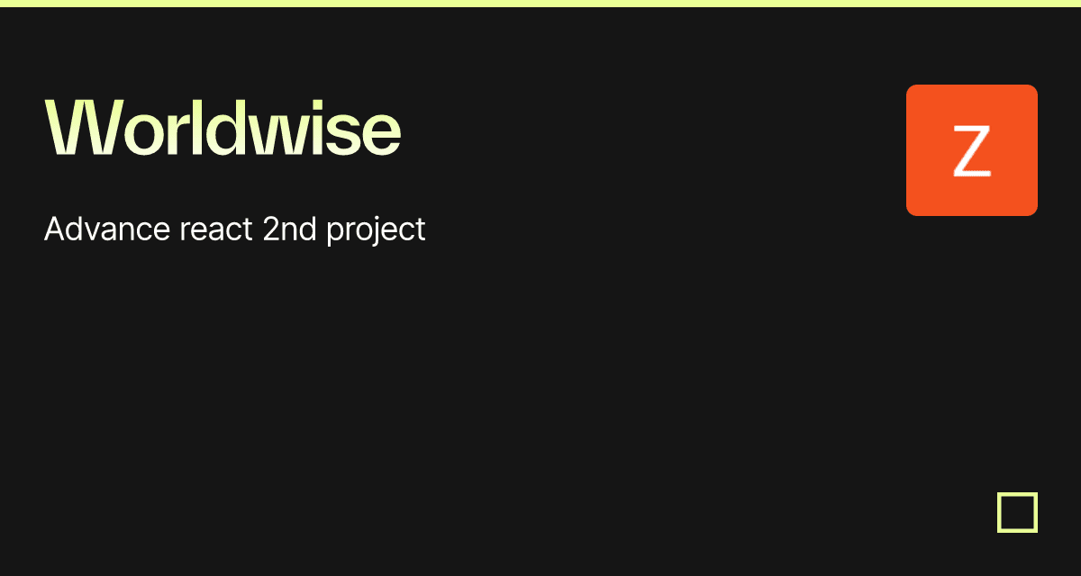 Worldwise - Codesandbox