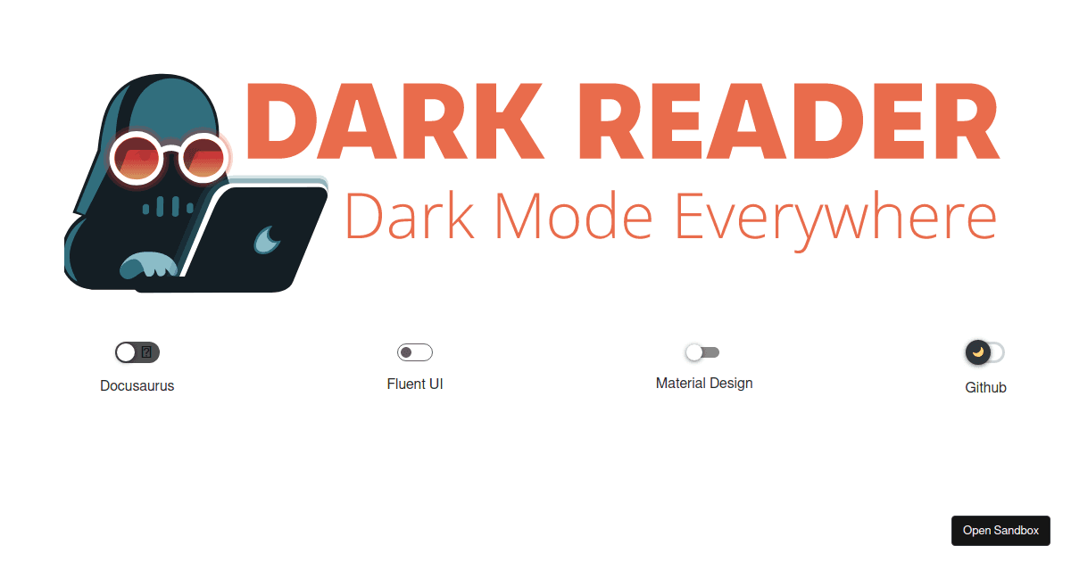 react-darkreader-switch - Codesandbox