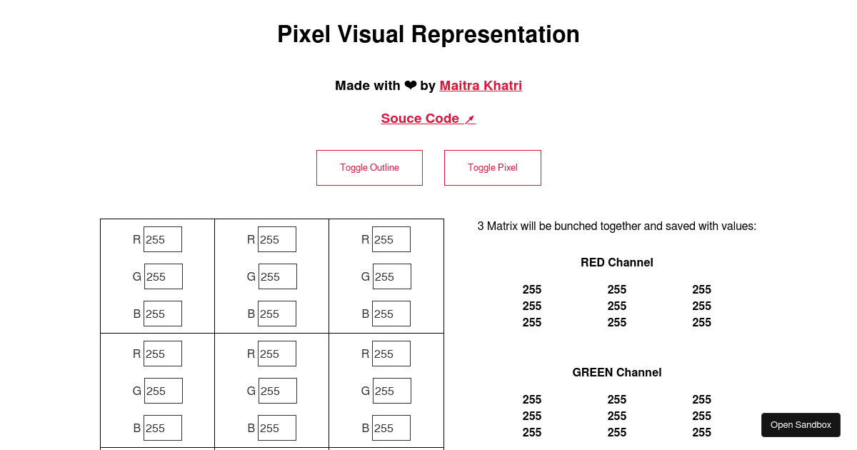 pixel-visualizer - Codesandbox
