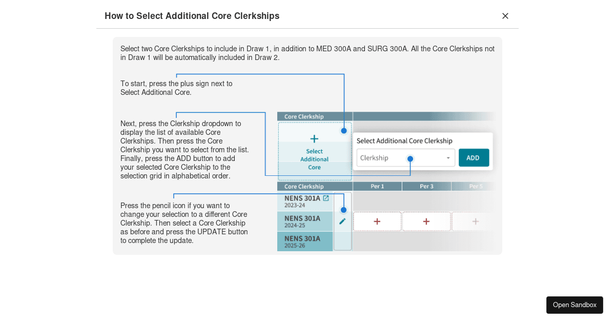 Additional Core Modal Codesandbox