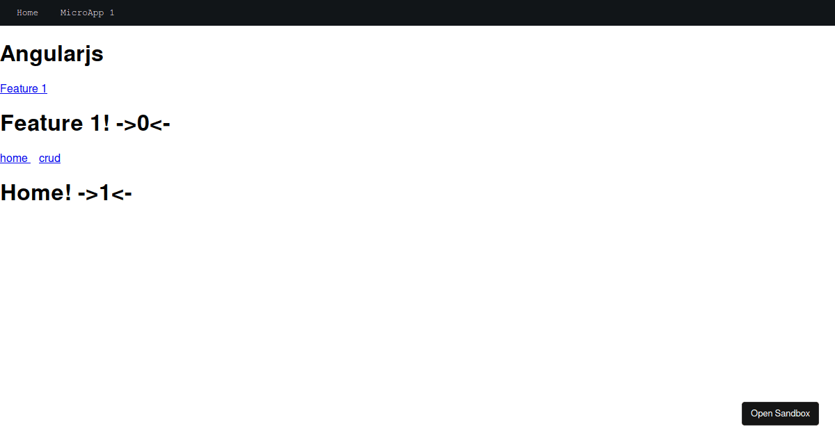 Microfrontends - Codesandbox