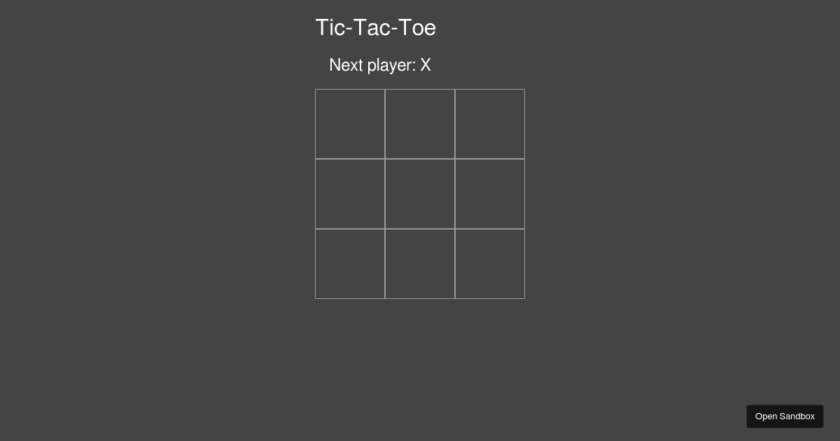 tic-tac-game - Codesandbox