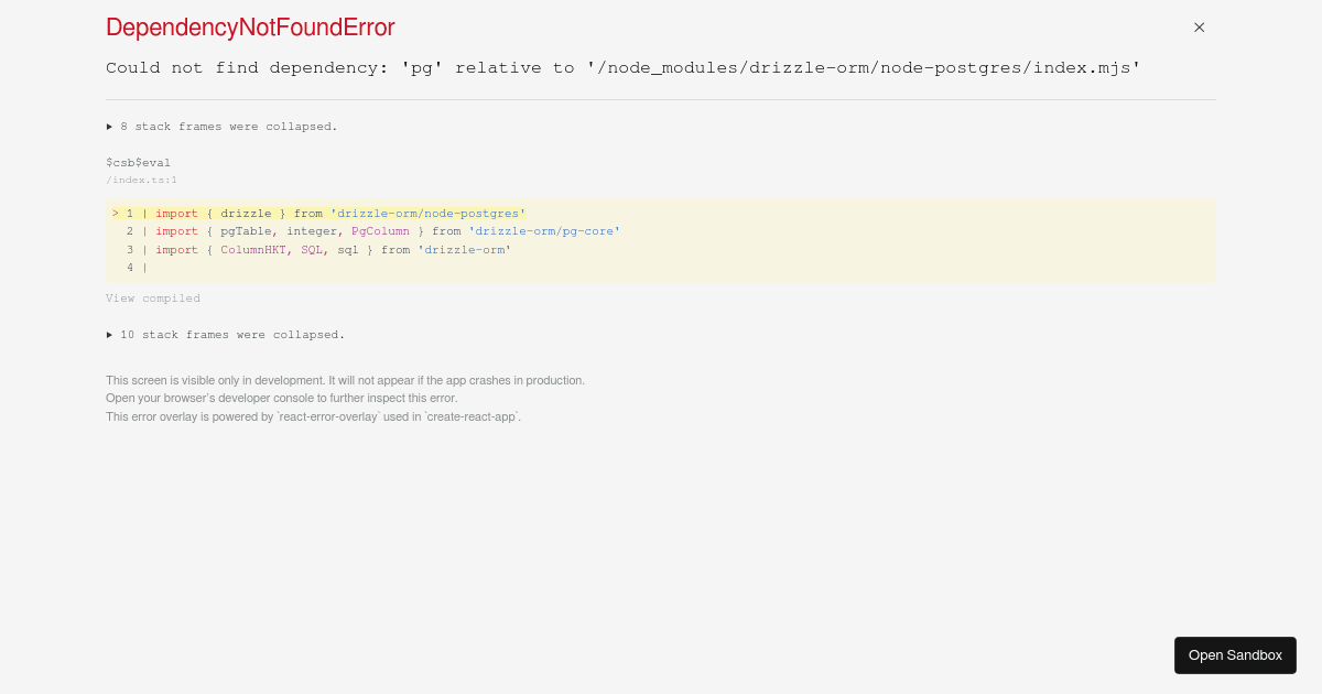 Typescript Playground Export Forked Codesandbox