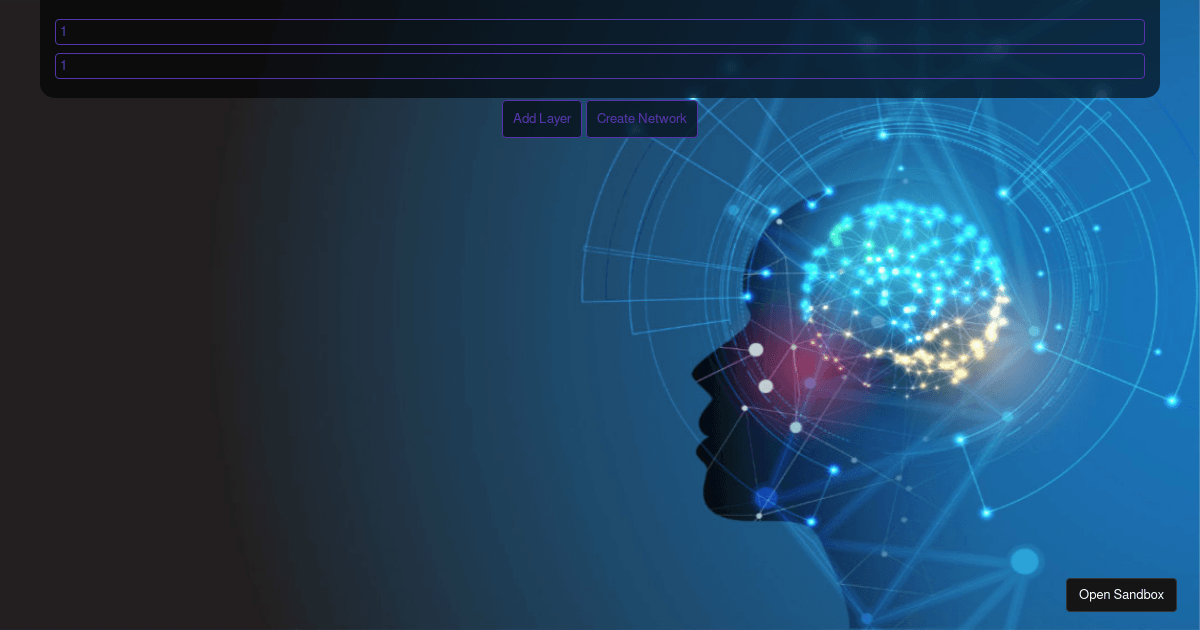 Neural Networks Codesandbox