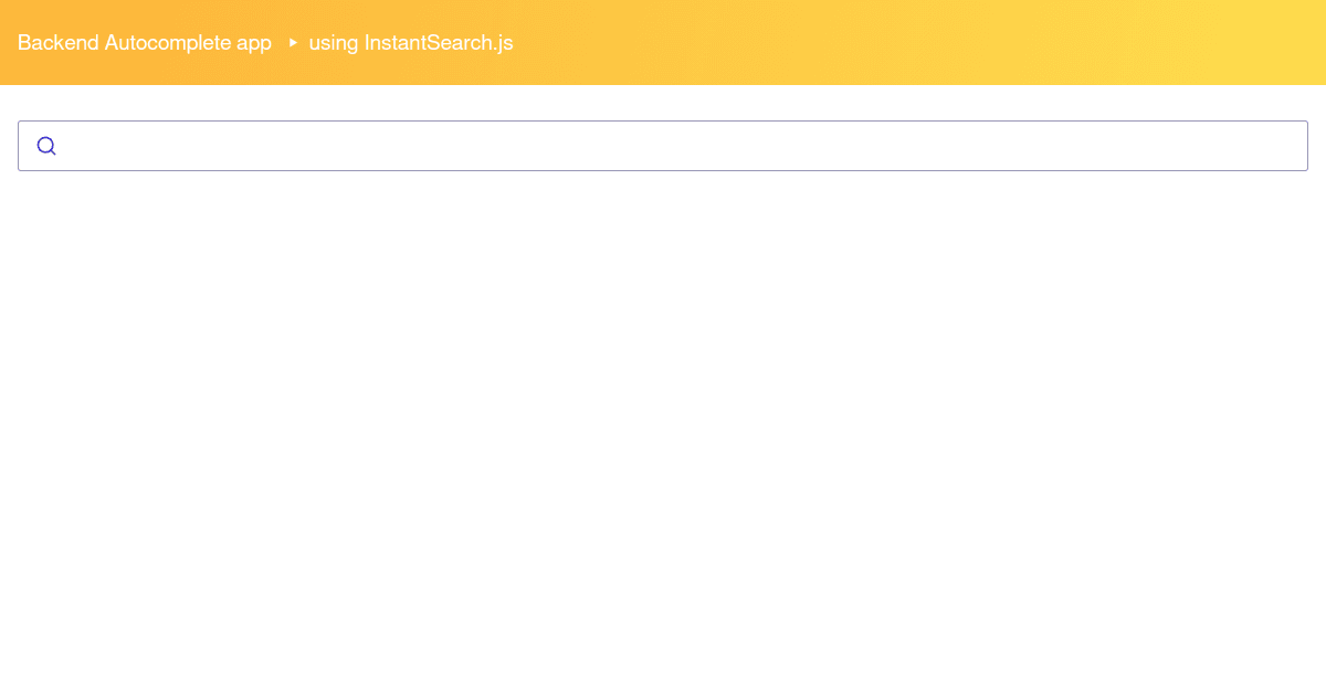 Algolia Backend Instantsearch Js Demo Codesandbox