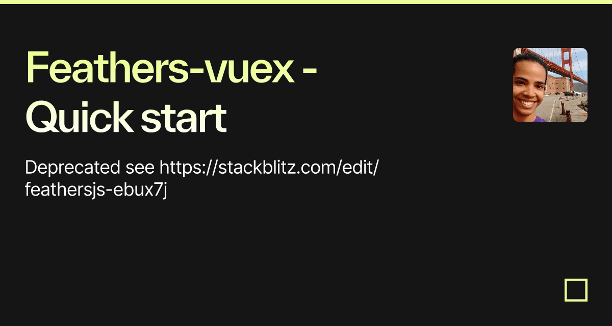 Feathers Vuex Quick Start Codesandbox