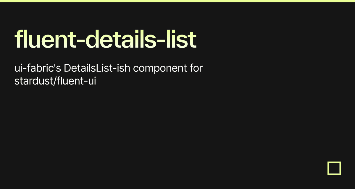 fluent-details-list - Codesandbox