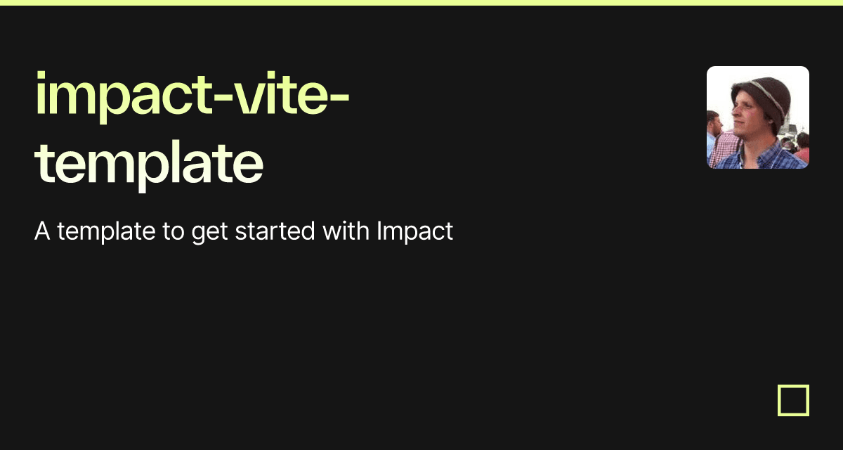 impact-vite-template - Codesandbox