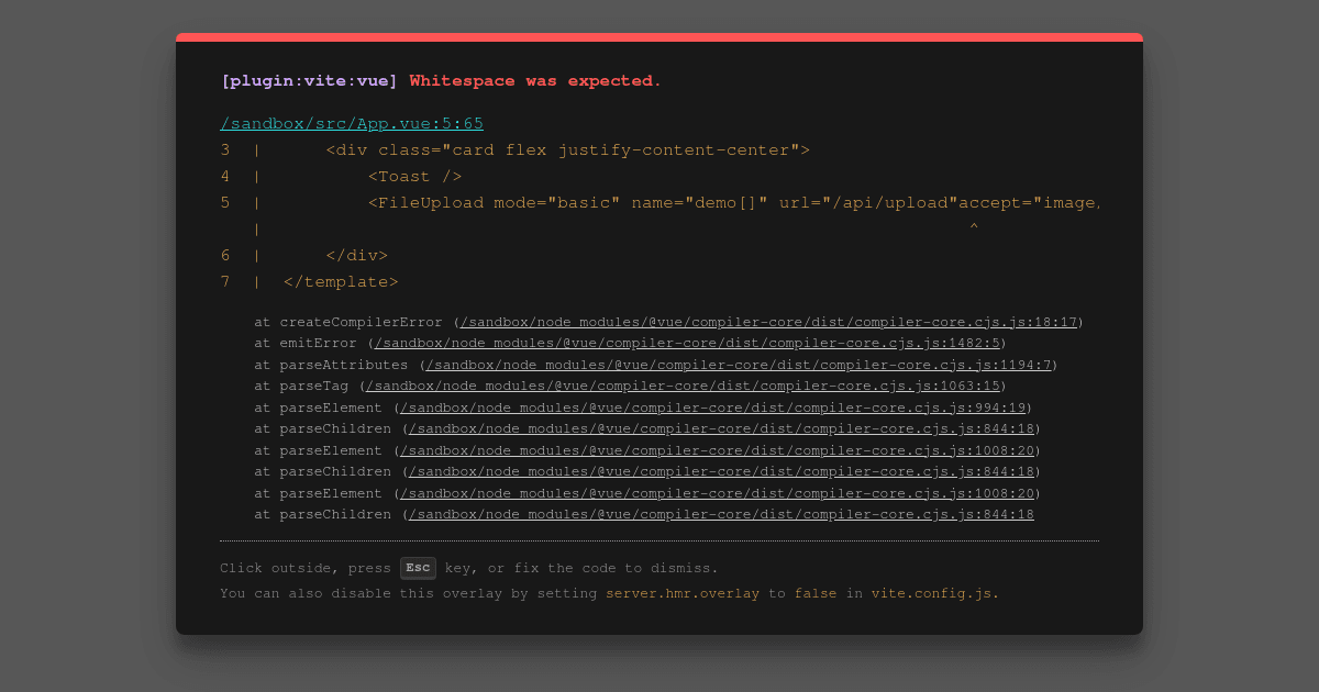 Primevue Demo Codesandbox