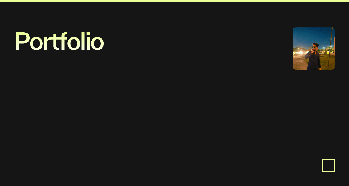 Portfolio - Codesandbox