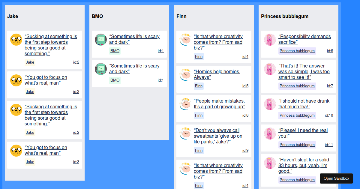react-beautiful-dnd-simple-board - Codesandbox
