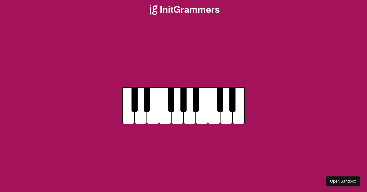 piano web - Codesandbox