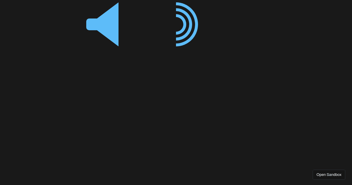 Speaker CSS - Codesandbox