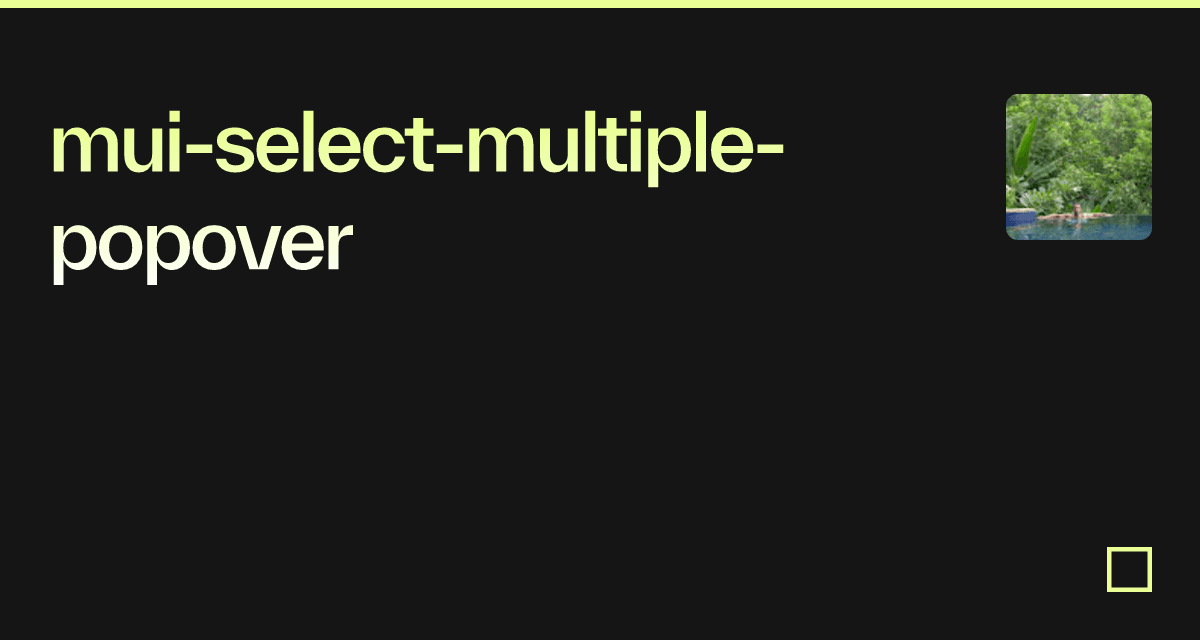 mui-select-multiple-popover - Codesandbox mui-select-multiple-popover - Codesandbox