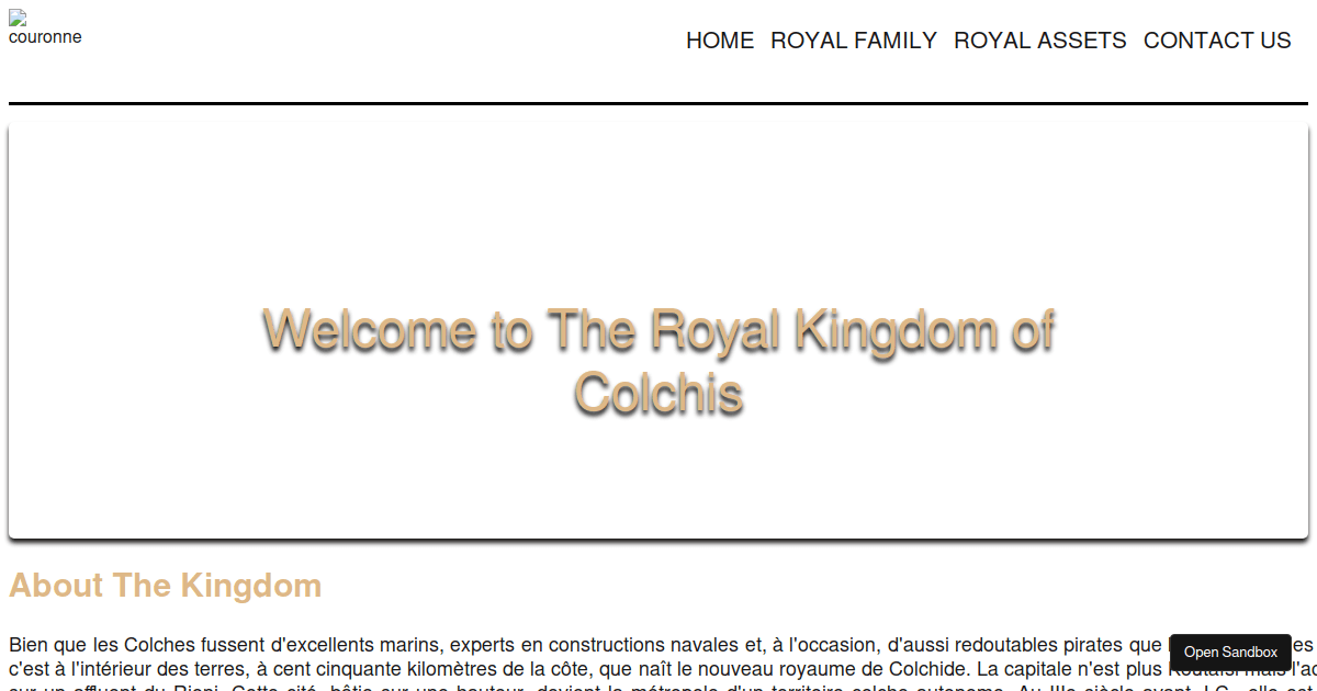 the-royal-kingdom-of-colchis - Codesandbox