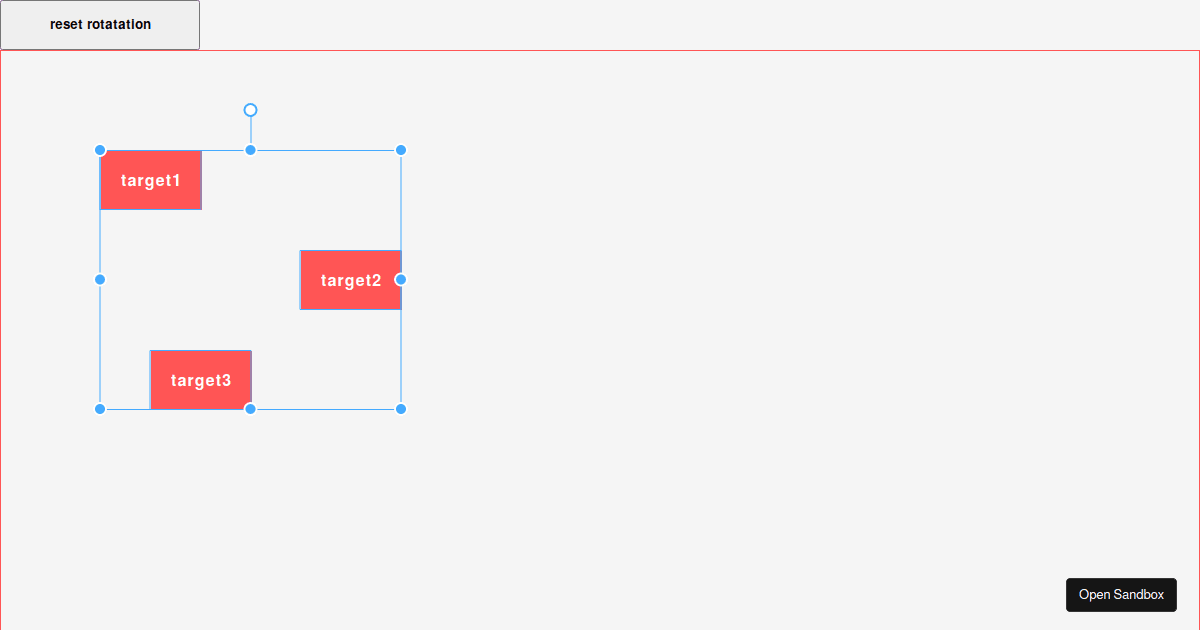 react-moveable demo with hooks - Codesandbox