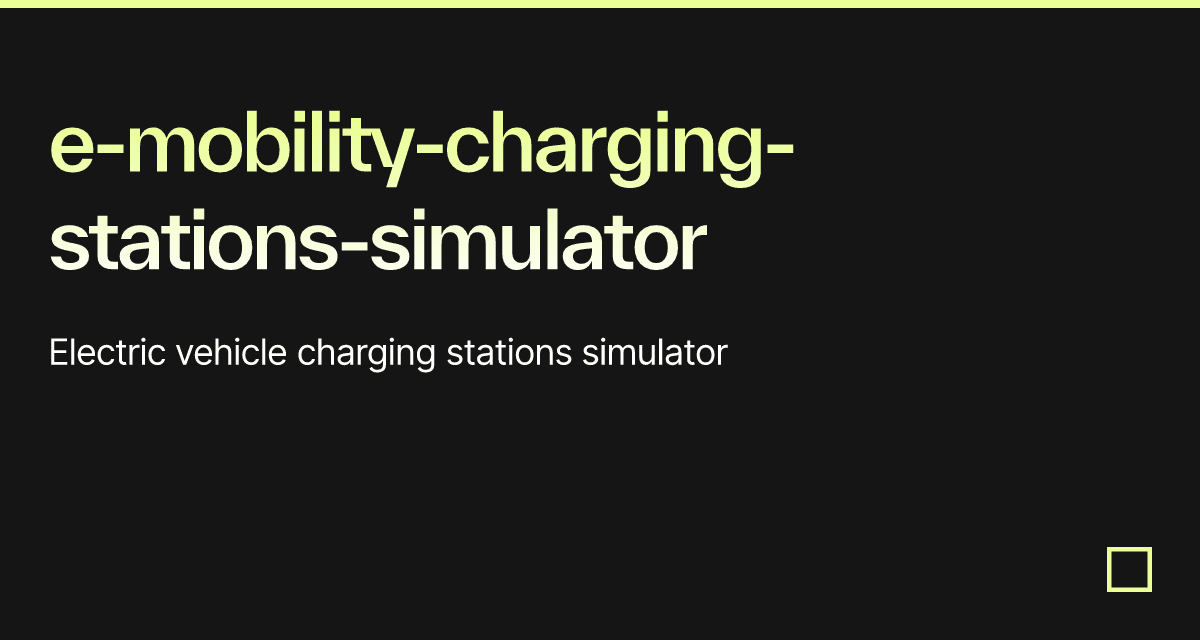 e-mobility-charging-stations-simulator - Codesandbox
