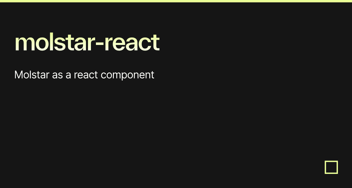 molstar-react - Codesandbox