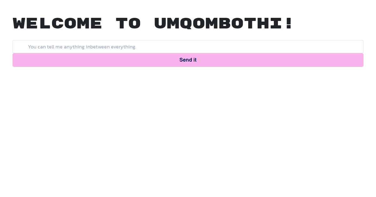 Umqombothi Nextjs Hello World Codesandbox