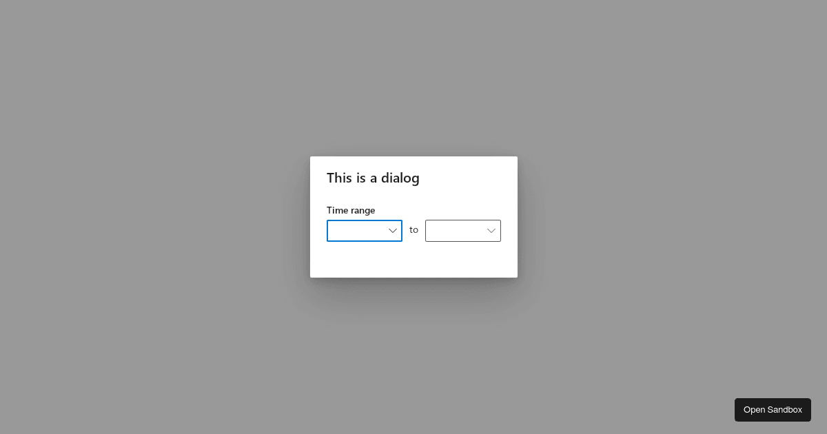 Dropdown With Callout Styles Inside Dialog Codesandbox