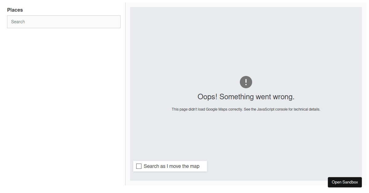 reactive-google-map-aggregations - Codesandbox