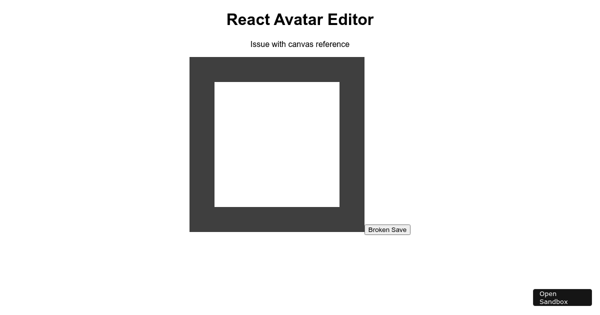 React-Avatar-Editor - NaN issue - Codesandbox