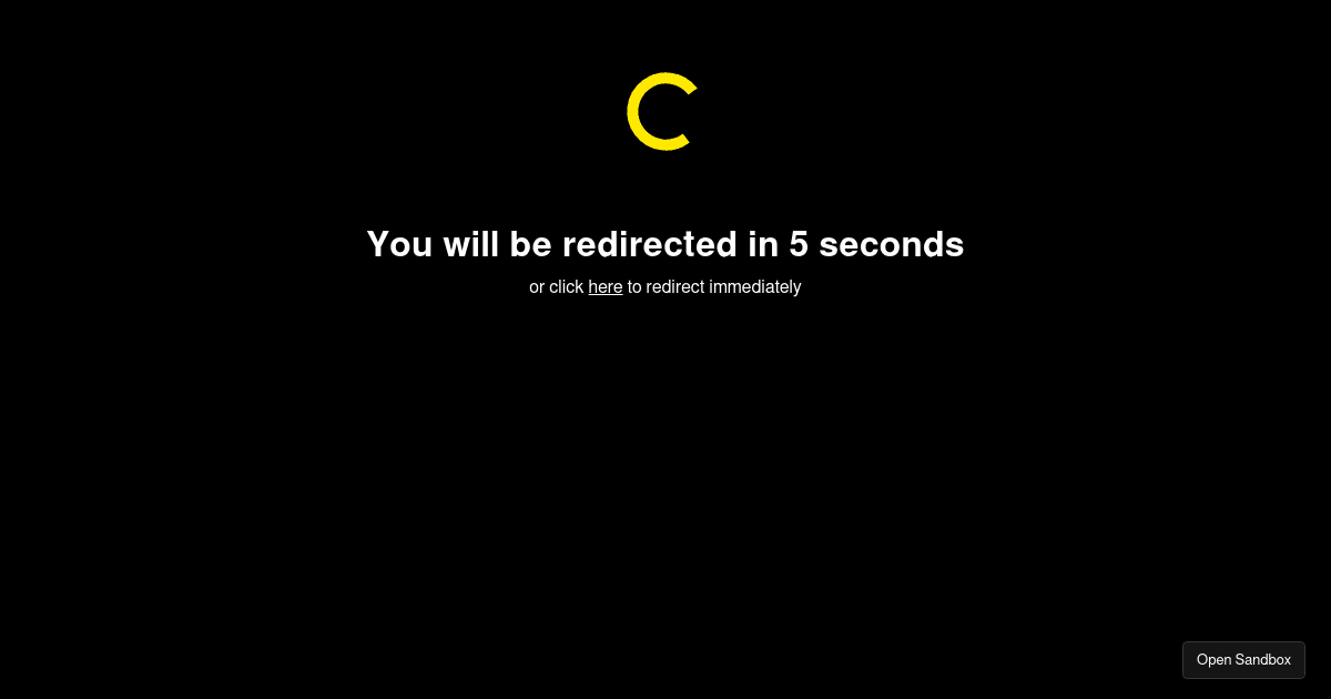redirect-sample - Codesandbox