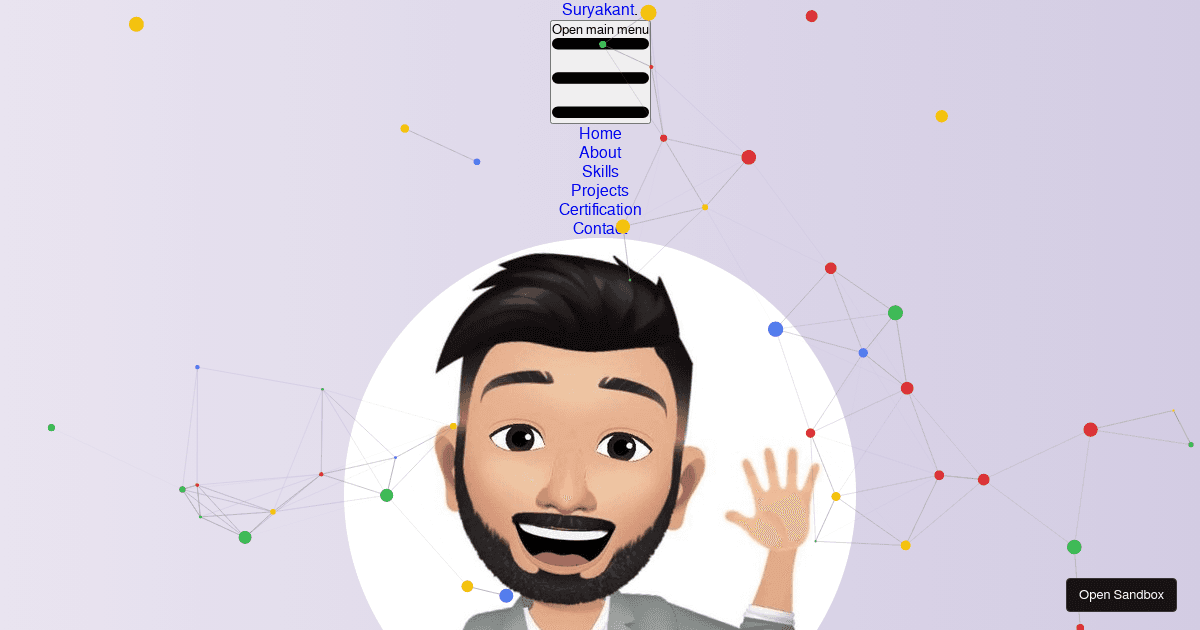 portfolio-react - Codesandbox