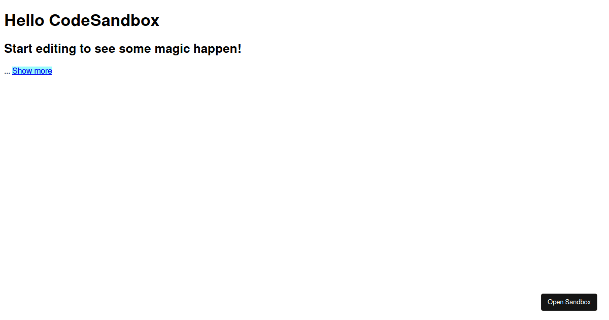 React-showMore (forked) - Codesandbox