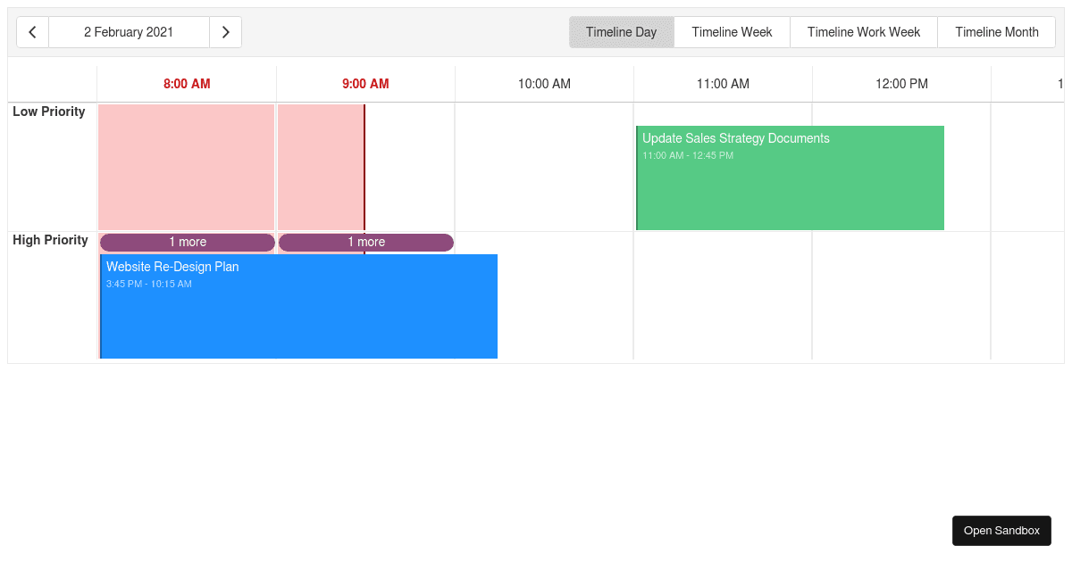 Timelines - DevExtreme Scheduler (forked) - Codesandbox