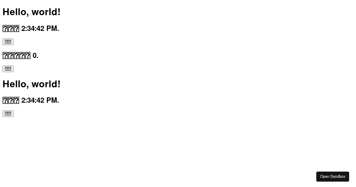 Refresh_Time_useState - Codesandbox