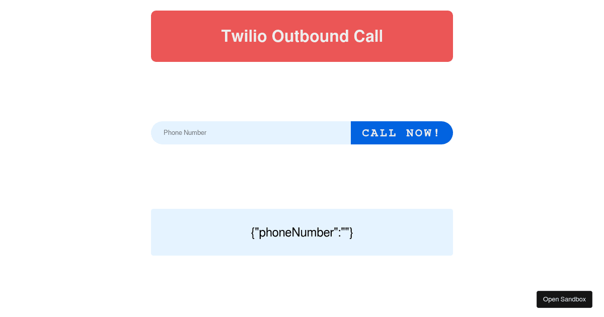 twilio-react - Codesandbox