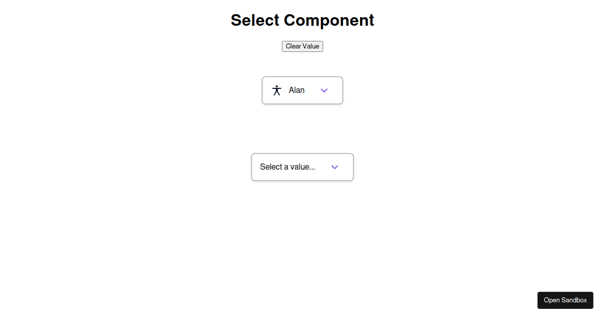 select-component-grommet-playground - Codesandbox