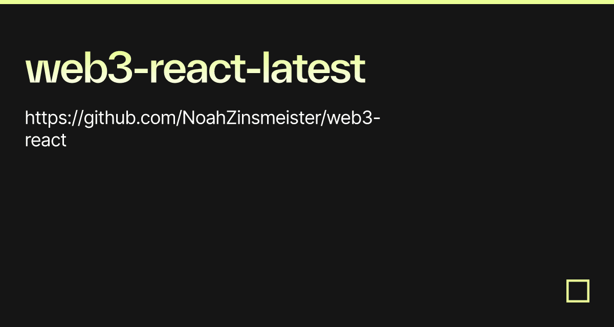 web3-react-latest - Codesandbox
