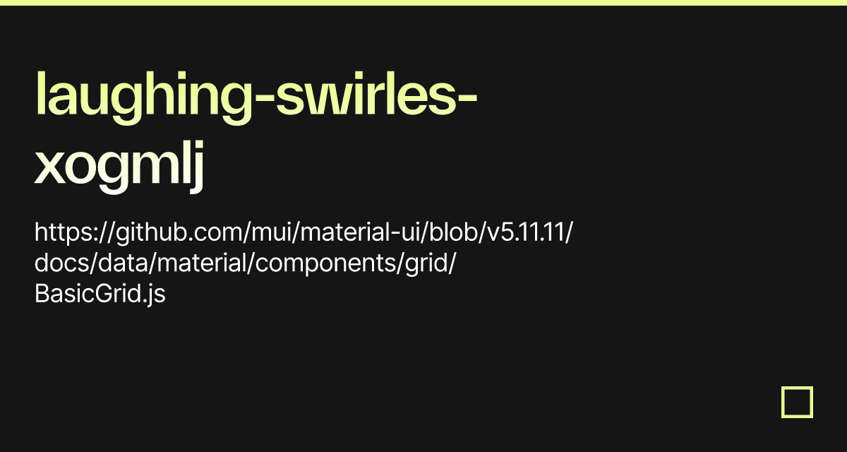 laughing-swirles-xogmlj - Codesandbox