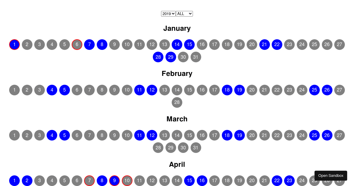 bubble-calendar - Codesandbox