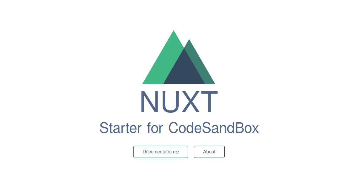 codesandbox-nuxt - Codesandbox