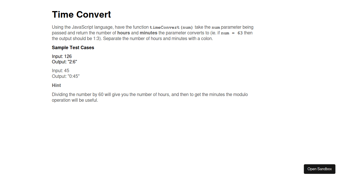 time-convert - Codesandbox