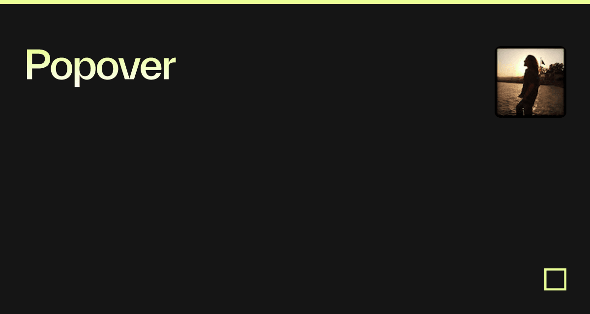 Popover - Codesandbox