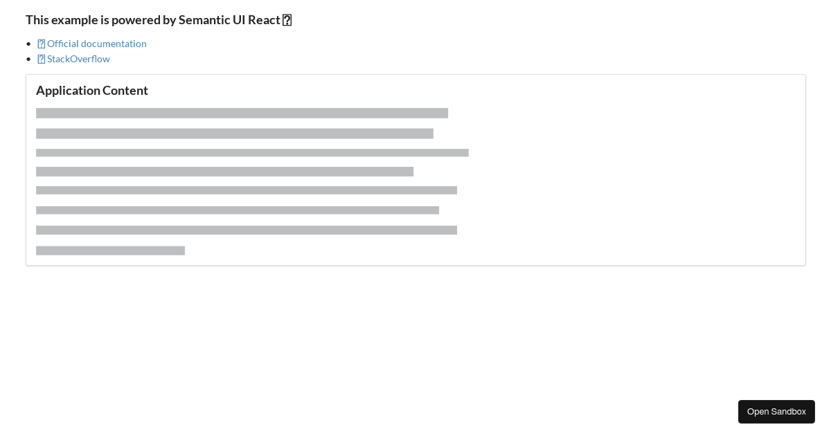 semantic-ui-example - Codesandbox